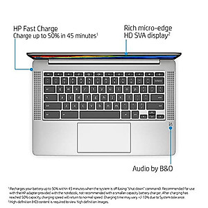 HP Chromebook 14 - 14" HD Non-Touch Intel Pentium Silver N5000, Intel UHD Graphics 605, 4GB RAM, 64GB eMMC, WiFi, Bluetooth, Audio by B&O, Chrome OS (Renewed)