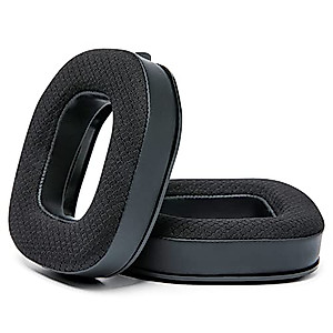 WC Freeze A50- Hybrid Fabric Cooling Gel Replacement Earpads for Astro A50 Gen 4 Only, Made by Wicked Cushions, Improved Durability, Thickness and Sound Isolation | Black
