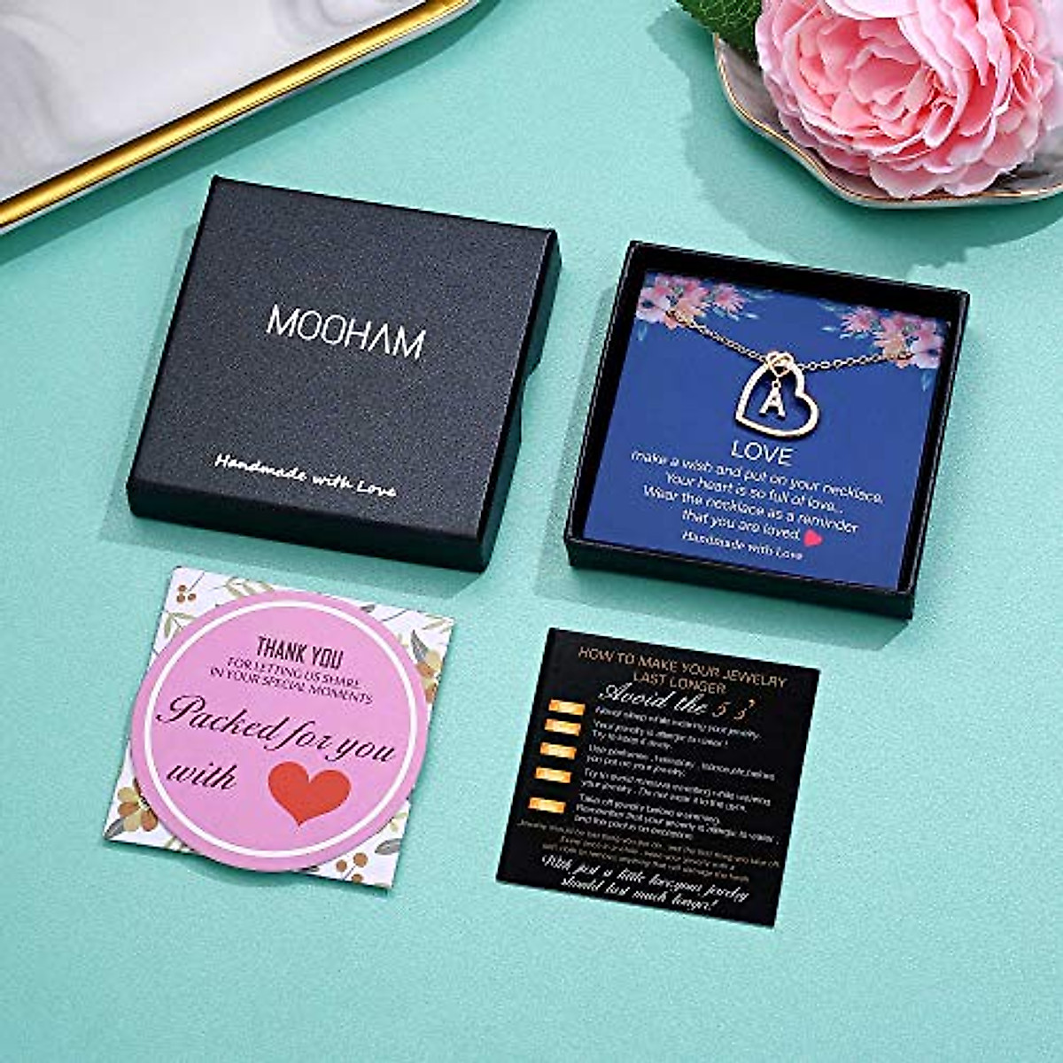 M MOOHAM Initial Necklaces for Women, Initial Necklace K Necklace for Girls Gold Initial Necklace for Women Letter Necklace Gifts for Teen Girls Necklaces for Teen Girls Jewelry for Teen Girls