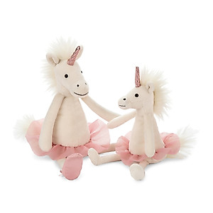 Jellycat Dancing Darcey Unicorn Stuffed Animal, Medium 13 inches | Elephant Plush Toy | Classic Children's Gift
