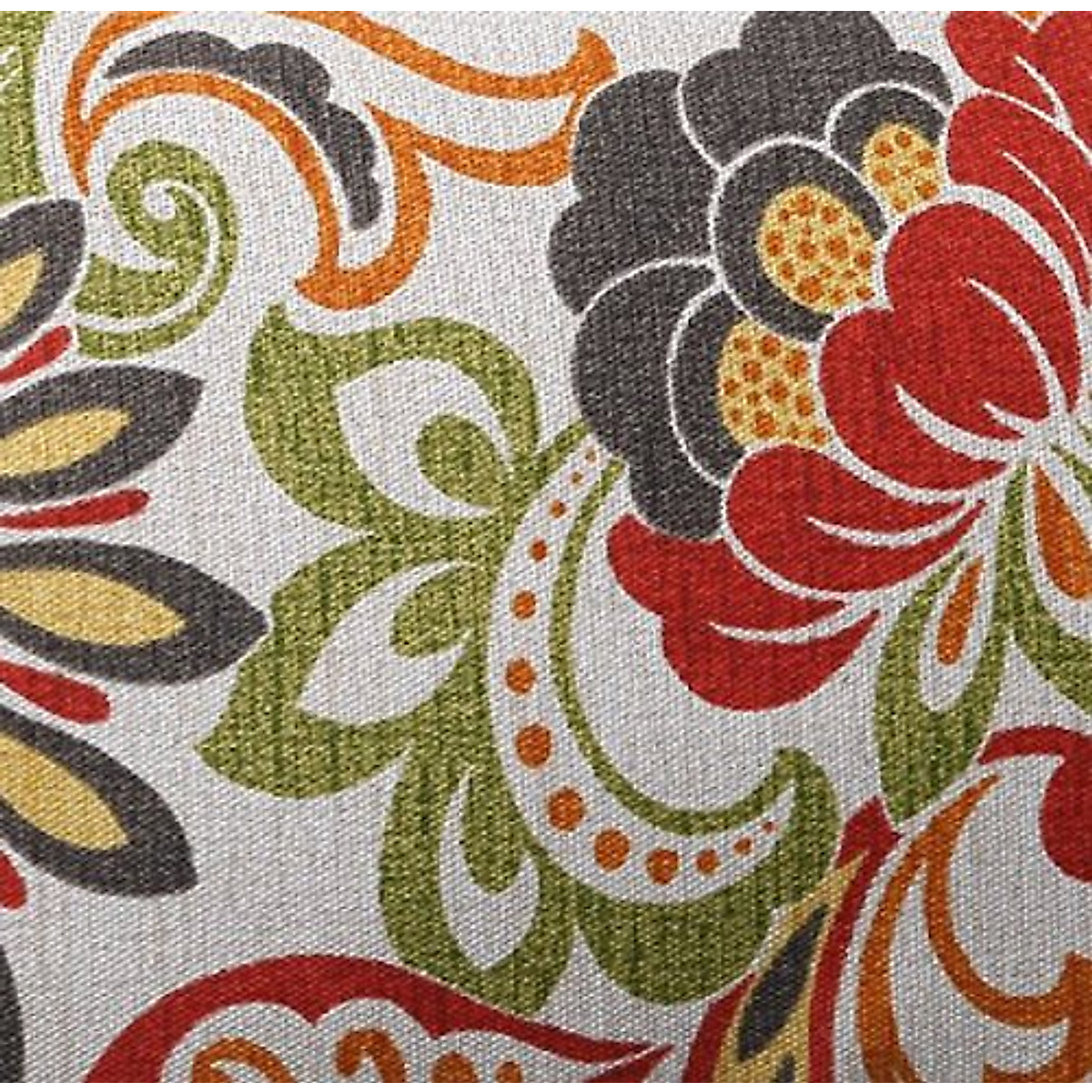 Pillow Perfect Bright Floral Indoor/Outdoor Accent Throw Pillow, Plush Fill, Weather, and Fade Resistant, Lumbar - 11.5" x 18.5" , Green/Red Zoe, 2 Count