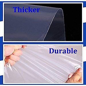 50 Count Large Heavy Clear Bag Zip Lock Storage Bags Food Picnic Travel Clothes Storage Bag 14"x18" Large Ziplock Kitchen Freezer Bag Pack of 50 Reusable