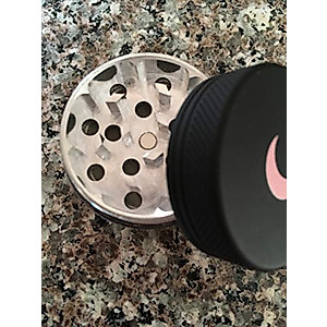 Brando Moon 1.5 inch Black with Pink Moon Kitchen Crusher - 3 Piece Small Metal Matte Crusher