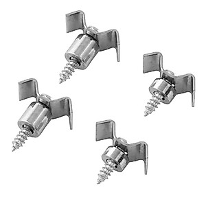 Musiclily Metal Vintage String Guides String Trees Retainers for Fender Strat Tele Style Electric Guitar, Chrome(Set of 2)