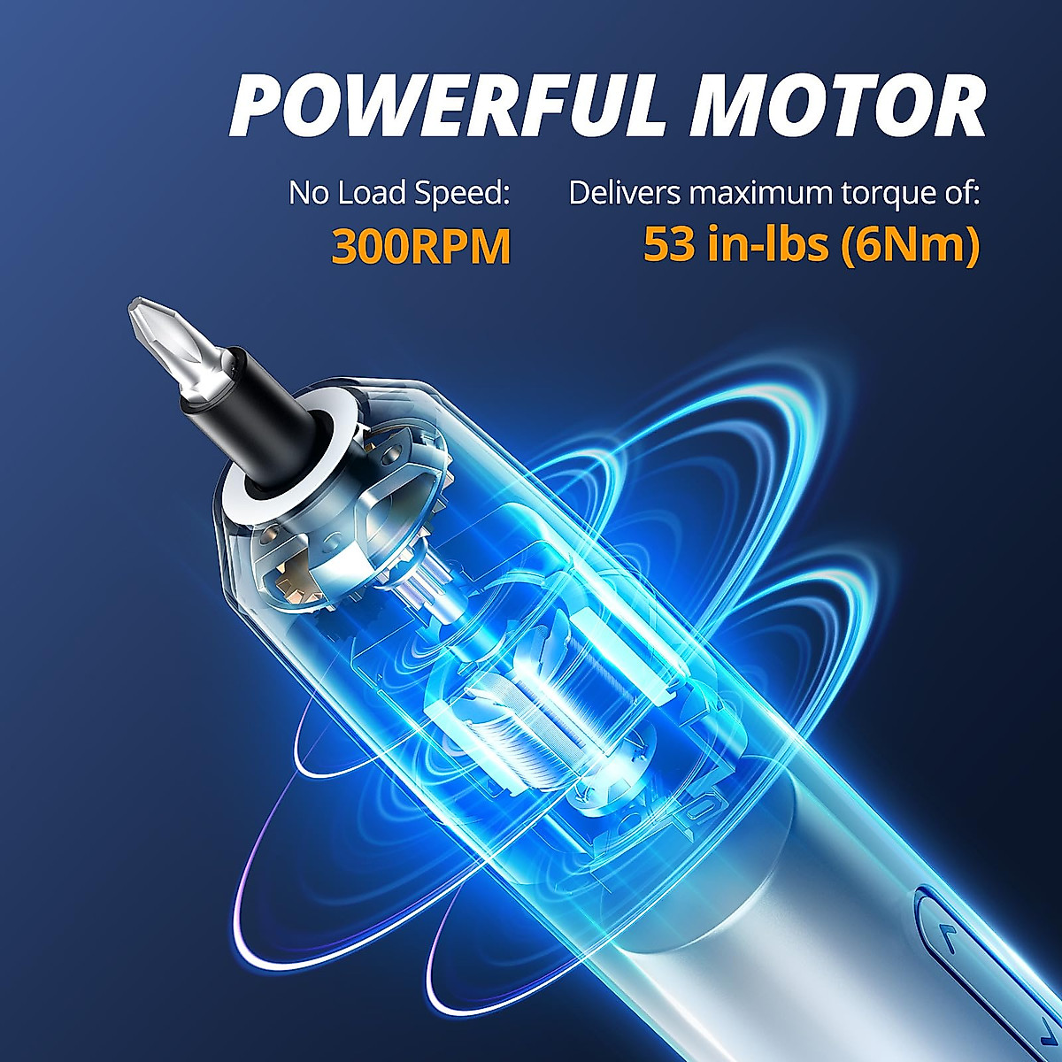 Tilswall Electric Screwdriver, 4V Cordless Screwdriver Rechargeable, Max 6N·m Power Screwdriver with 12pcs Bits, 1pc Extension, LED Work Lamp, USB-C Charging Cable, Meeting Daily Needs Effectively