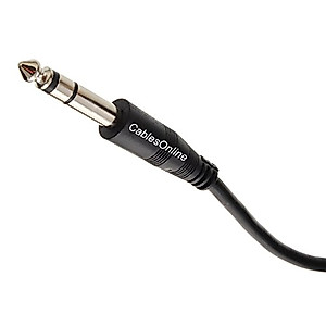 CablesOnline Stereo 1/4" TRS Female to 1/4" TRS Male Headphone Extension Cable (25ft.)