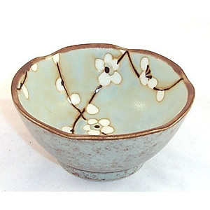 Set of Japanese Sakura Cherry Blossom Soy Sauce Dipping Bowls 3 1/2 Inch by Japan