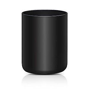 Kitchen Utensil Holder for Countertop, Black Ceramic Kitchen Utensils Crock for Counter Organizer, Matte Spatula Holder for Cooking Storage 4.4 * 6.2 IN
