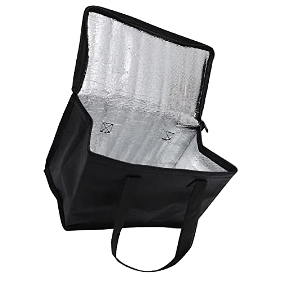 UPKOCH Camping Insulated Bag 4pcs Insulation Cold Food Insulated Portable Insulation Thermal Insulation Non-woven Fabric Drinks Black Aluminum Delivery Storage