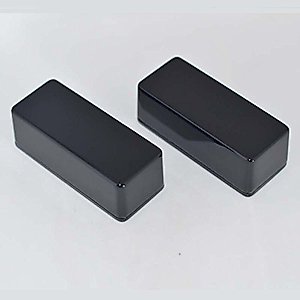 2PCS 1590A Series Aluminum Stomp Box for Guitar Effects Pedal Black