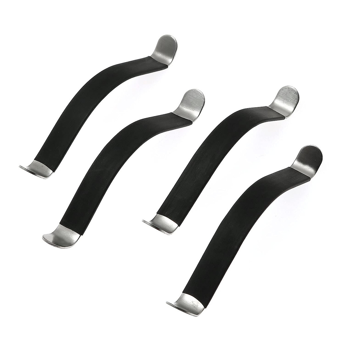 Maxmoral String Spreader 2Pairs Rubber Coated Metal Guitar String Spreaders For Fretboard Cleaning Filing Polishing or Repairs