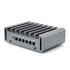 Firewall Hardware, OPNsense, VPN, Network Security Appliance, Router PC, Intel Core I5 8250U, RS36, AES-NI/6 x I211 Gigabit Nics/4USB3.0/COM/HDMI/Fanless, (16G DDR4 RAM/512G SSD)