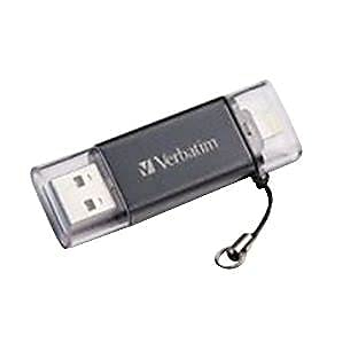 Verbatim 49301 Store-N-Go Dual USB 3.0 Flash Drive, 64GB, Graphite