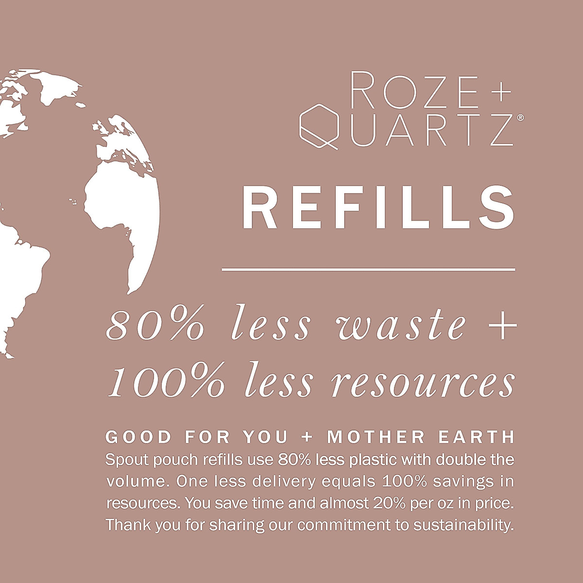 Roze + Quartz® Original Hair Mask • Deep Conditioning Hair Treatment for Dry Damaged Hair (8 Fl Oz)