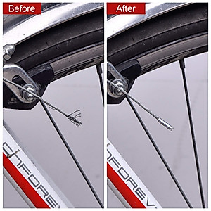 10 Pcs Stainless Steel Shifter Cable Bike Derailleur Cable Shifter Cables, 2M Length Replaceable Derailleur Cables Stainless Steel MTB Shifter Cable Set