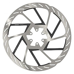 SRAM HS2 Disc Brake Rotor - 220mm, 6-Bolt, Rounded, Silver/Black