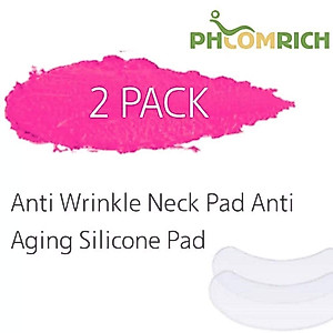 PHCOMRICH Neck wrinkle patches x 2，Anti-aging Advanced skin firming Treatment and Prevention - silicone wrinkle patches reusable (16 day supply).
