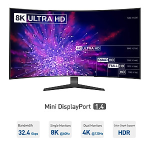 Cable Matters 101065, Mini DisplayPort/DisplayPort Splitter (2 DP + 1 HDMI), DP MST Hub with 2X DisplayPort and 1x HDMI for Windows, NOT Compatible with macOS