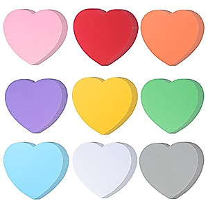 72 Pcs Heart Cutouts Paper Hearts 6 Inches Heart Shaped Cards Large Heart Shapes Paper Heart Shape Die Cuts for Valentine’s Day Craft, Kid's Love and Peace School Craft Projects (Assorted Color)
