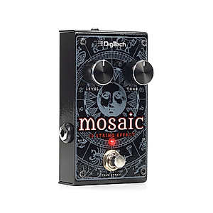 Digitech MOSAIC 12-String Effect Pedal Bundle with 9V Power Supply, Patch Cable, and Dunlop PVP101 Pick Pack