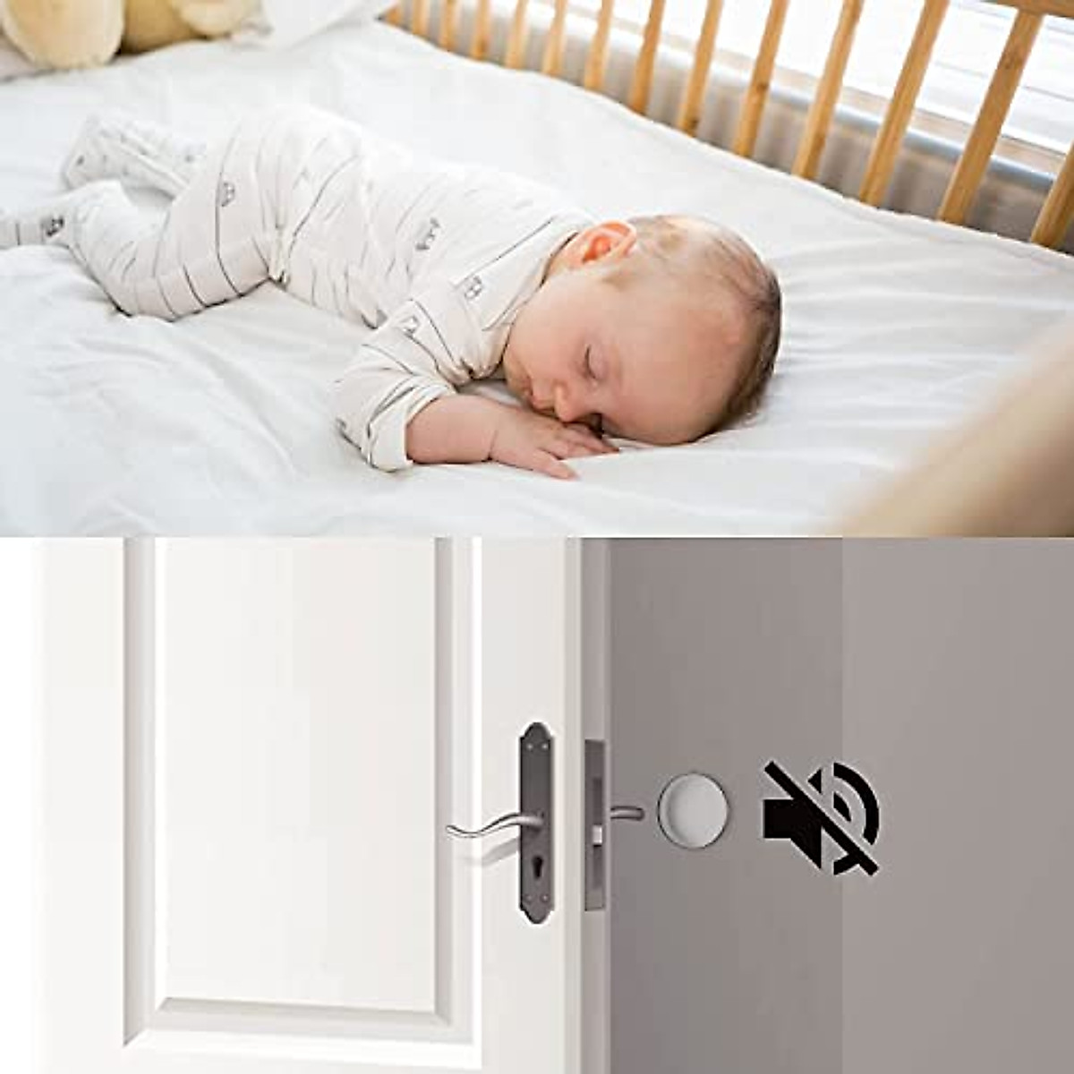 12 Pcs Door Stoppers Wall Protector, Door Knob Wall Shield, Clear Round Silicone Door Handle Bumpers, Reusable Self Adhesive Door Stops Shock Absorbent for Doors Knobs Handles Wall (Round)