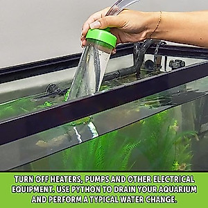 Python No Spill Clean and Fill Aquarium Maintenance System, Gravel Cleaner and Water Changer, 100 Foot