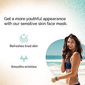 VITAMINS AND SEA BEAUTY, Hydrating Moisturizing Night Face Mask, Relaxing Overnight Facial with Sea Lavender and Chamomile, Skincare for All Skin Types, 8.5 Fl Oz