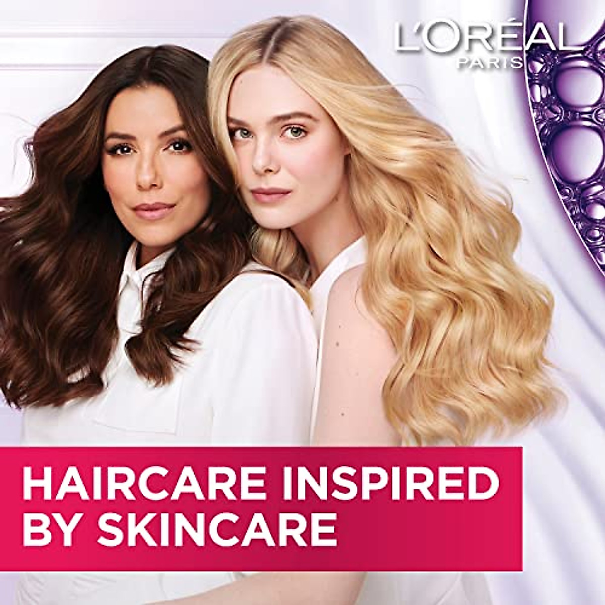 L'Oreal Paris Elvive Hyaluron Plump Shampoo and Conditioner Set for Dehydrated, Dry Hair with Hyaluronic Acid Care Complex, 1 Kit (2 Products)