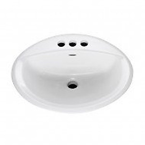 American Standard 0476028.020 Aqualyn Countertop Sink, White