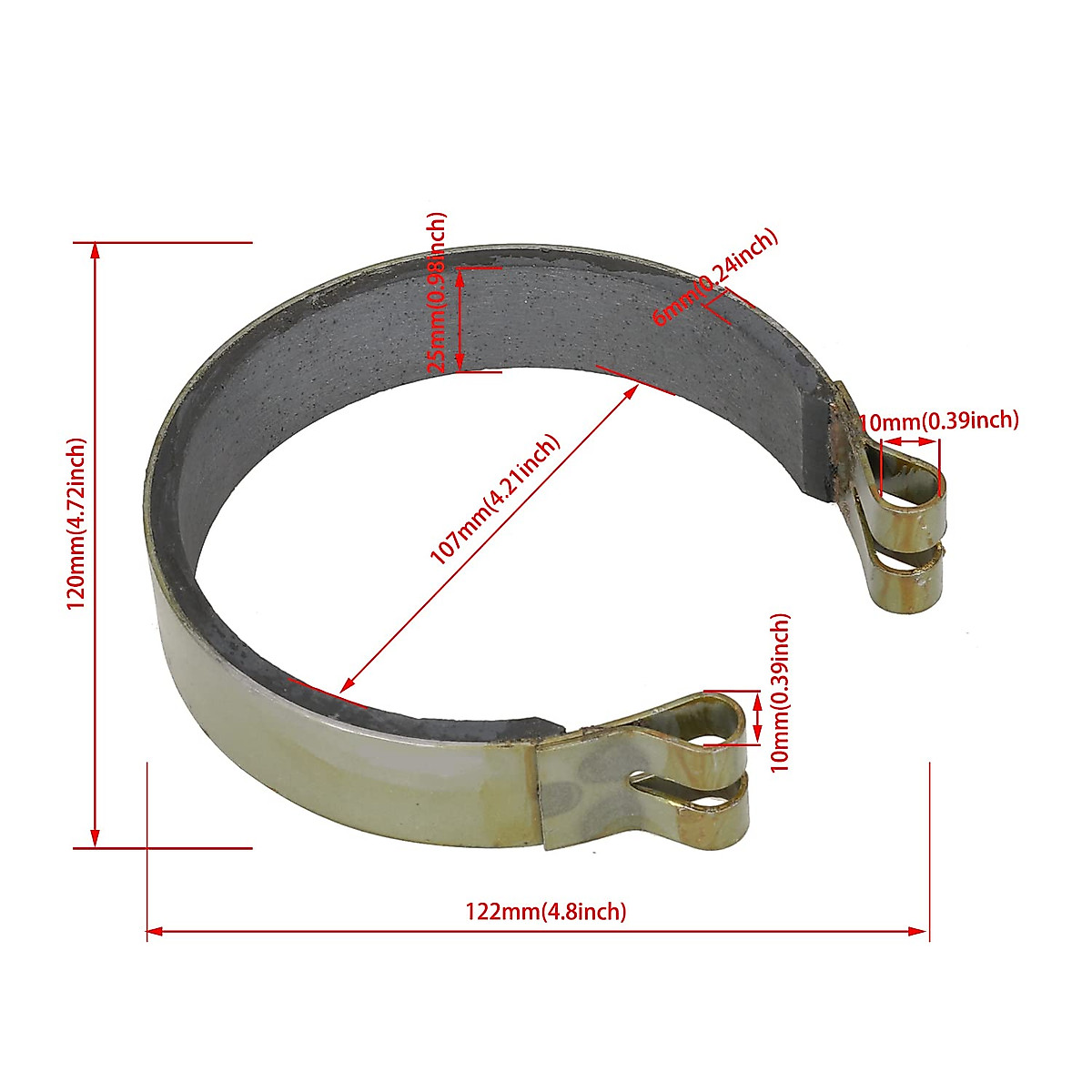 GREHUA 4" Go Kart Brake Band & 71" Throttle Cable Kit Compatible with Predator 212cc 196cc GX160 GX200 6.5hp Manco Bandit Critter 1492 4316 297 Azusa 2251-B Yerf-Dog Yard Cart Mini Bike ATV Parts