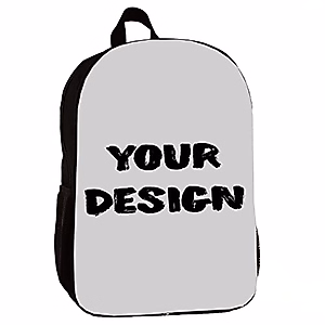 KishKesh Personalization Custom Full Color Print 16" Inch Backpack - Upload your Design, Photo, Logo or Text