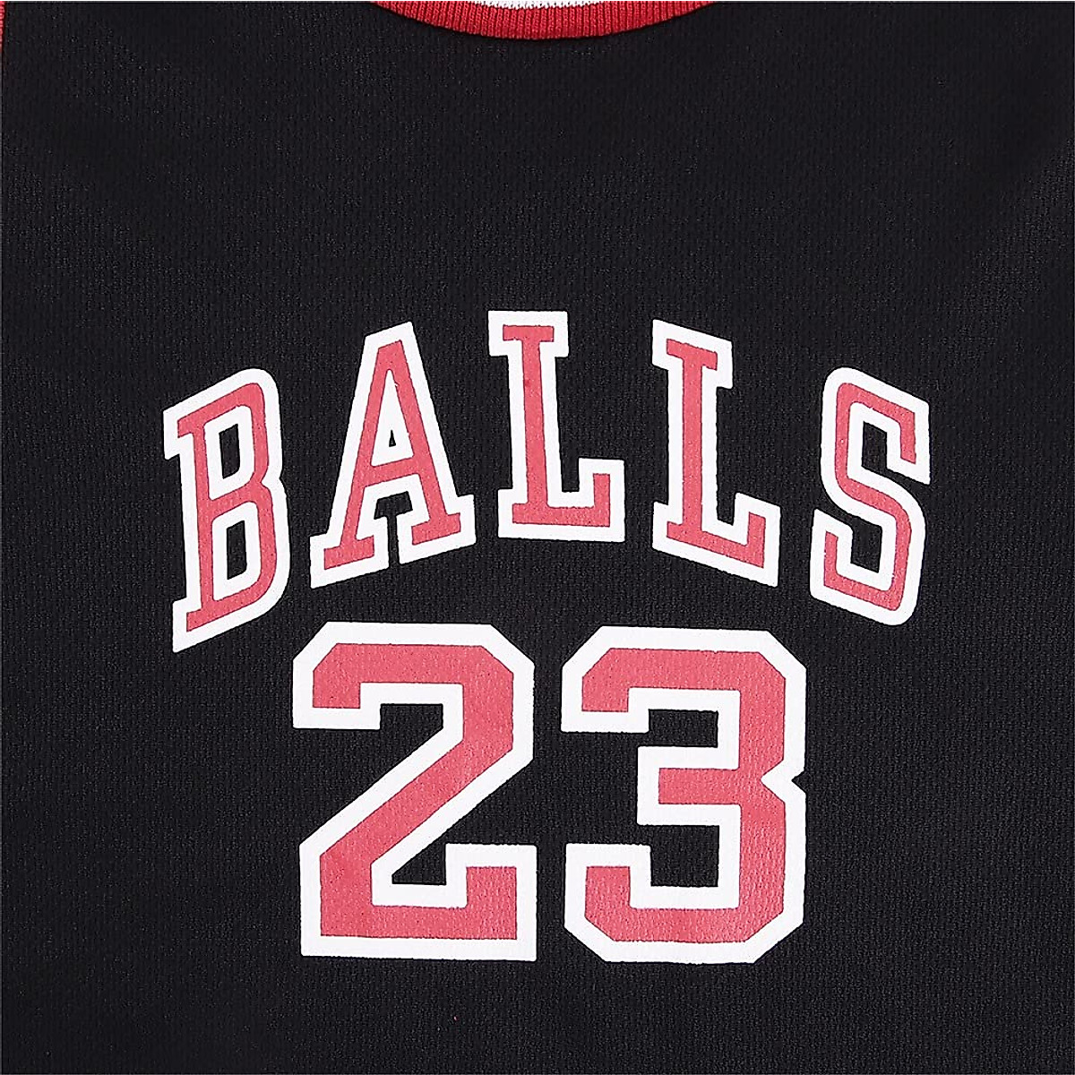 GLIGLITTR Toddler Kid Basketball Jersey Outfit Baby Boy Girl Letters Tank Top + Track Shorts Sets Boy Summer Clothes (Black, 4-5T)