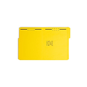 Smead Fastener File Folder, 2 Fasteners, Reinforced 1/3-Cut Tab, Letter Size, Yellow, 50 per Box (12940)