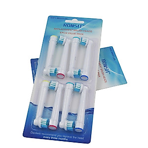 Ronsit Replacement Brush Heads Compatible with Electric Toothbrush 4/8/12/16/20 Count For Professional Care/Professional Care SmartSeries/TriZone/Advance Power/Pro Health/Triumph/3D Excel/Vitality