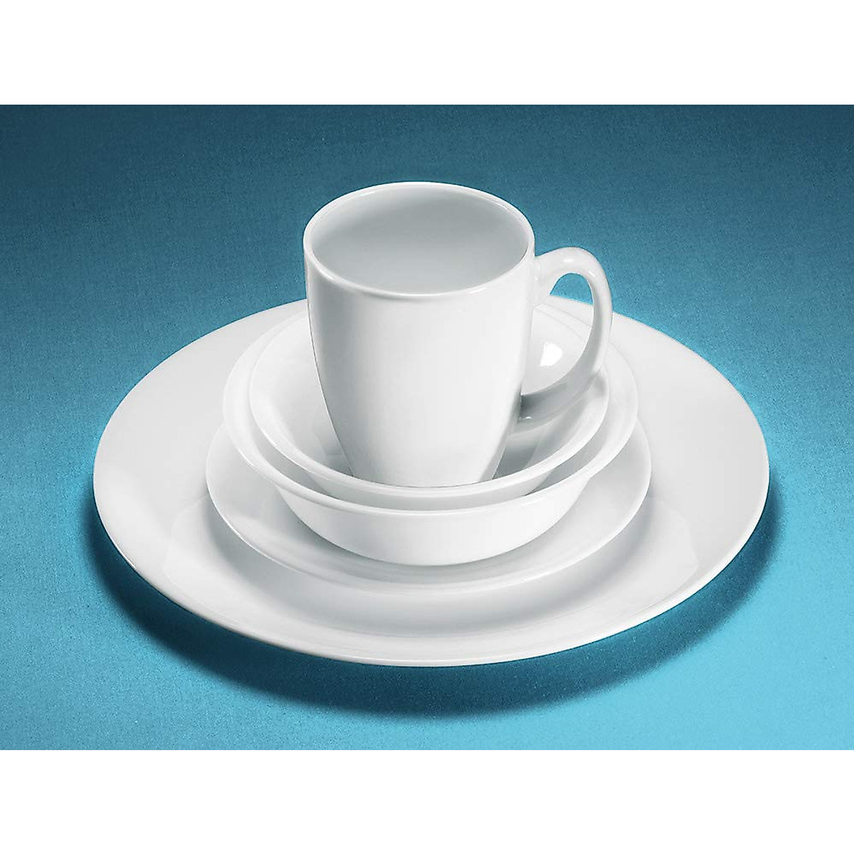 Corelle Livingware Winter Frost White 30-Piece Dinnerware Set, Service for 6