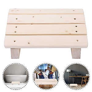 Angoily 1pc Foot Home Support Portable Bench and Tilted Office Relief for Non- Pressure Footstool Leg Stand One Slip Under Stool Travel Desk Chairs Cushion Wooden at Airplane Step