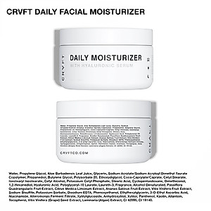 CRVFT Men’s Facial Care Kit | Aloe Vera Face Wash 3oz | Hyaluronic Moisturizer 1oz | Charcoal Exfoliating Scrub 1.7oz | 3 Piece Complete Daily Skin Care System | Look + Feel Your Best [Scented]