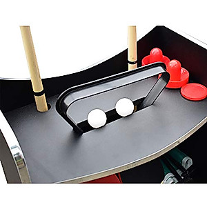 Triple Threat 6-ft 3-in-1 Multi Game Table with Billiards, Air Hockey, and Table Tennis