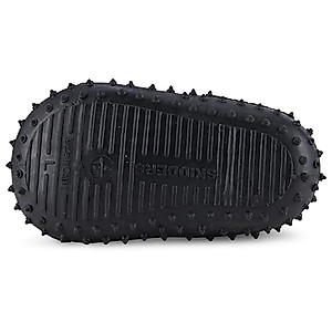 Baby Boys Slippers - Baby First Walking Non Skid Slipper Socks - Premium & Comfortable Toddler House Slippers, Kids Essentials - Black Shoe - 18 M