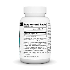 Source Naturals L-Arginine Promotes Increased Ciculation* 1000 mg Free Form - 50 Tablets