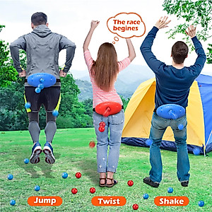 Skirfy Party Shaking Swing Balls Game Set for Kids Adults,Backyard Family Toy with 40 Balls, Birthday Games Outdoors Indoors Bachelorette Party Games for Boys and Girls Age 5 6 7 8 9+