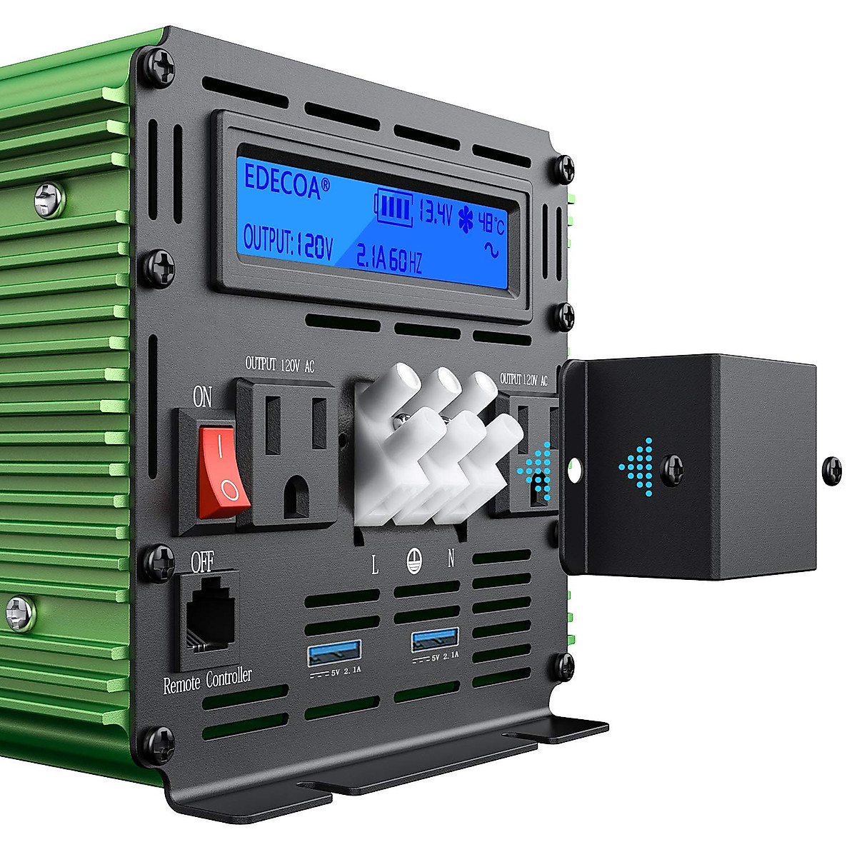 EDECOA 3000 Watt Power Inverter DC 12V to AC 110V 120V for Car Truck RV with LCD Display and Remote Controller