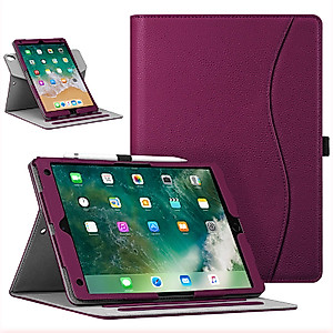 Fintie Case for iPad Air (3rd Gen) 10.5" 2019 / iPad Pro 10.5" 2017 - [Corner Protection] 360 Degree Rotating Smart Protective Stand Cover w/Pencil Holder, Auto Sleep/Wake, Purple