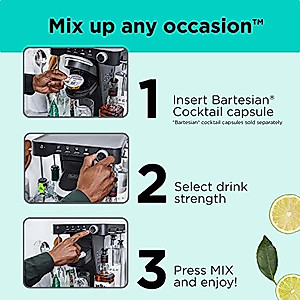 bev by BLACK+DECKER Cocktail Maker Machine and Drink Maker for Bartesian capsules (BEHB101)