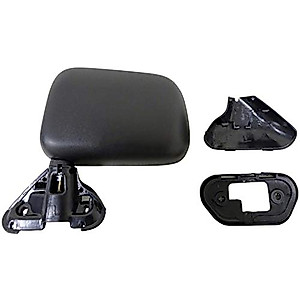 Dorman 955-214 Driver Side Manual Door Mirror - Folding Compatible with Select Toyota Models, Black