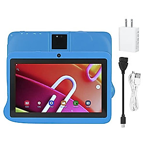 Shanrya 7 Inch Tablet, Blue Reading Tablet 5G WiFi for Study (Blue)
