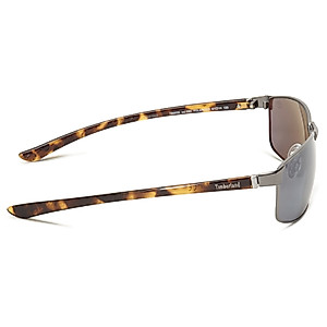 Timberland Men's Tb9035sw6109d Polarized Wrap Sunglasses, Gunmetal, 61 mm