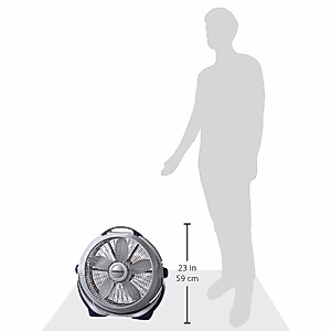 Lasko 3300 Wind Machine Air Circulator Portable High Velocity Floor Fans, for Indoor Home Cooling Breezes and, White Noise in Bedroom