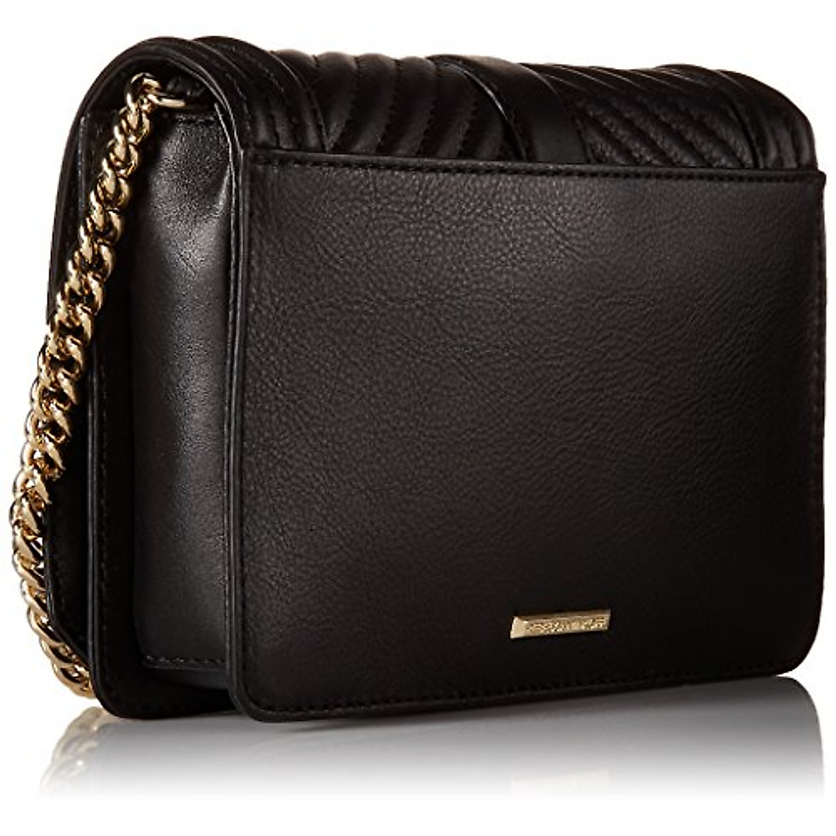 Rebecca Minkoff womens Chevron Quilted Small Love Crossbody, Black, One Size US