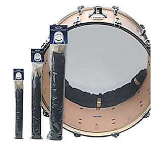 Remo Hardware Package, Bass Muffle Strip, Black, For 18" Diameter Drum